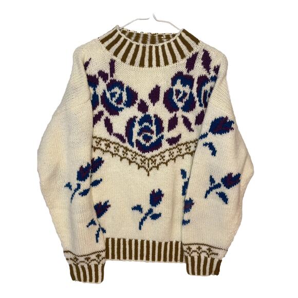 Vintage | Sweaters | Vintage Large Country Suburbans Hand Knit Sweater ...